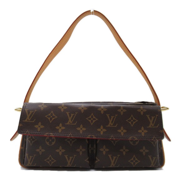 Louis Vuitton | Bags | Louis Vuitton Viva Shite Mm Shoulder Bag Brown ...